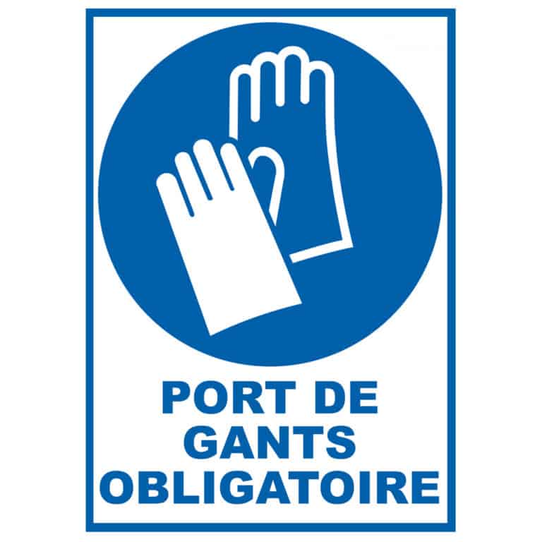 Port de Gants Obligatoire • Affiche en PDF 🤚 Port de Gants Obligatoire • Affiche en PDF 🤚